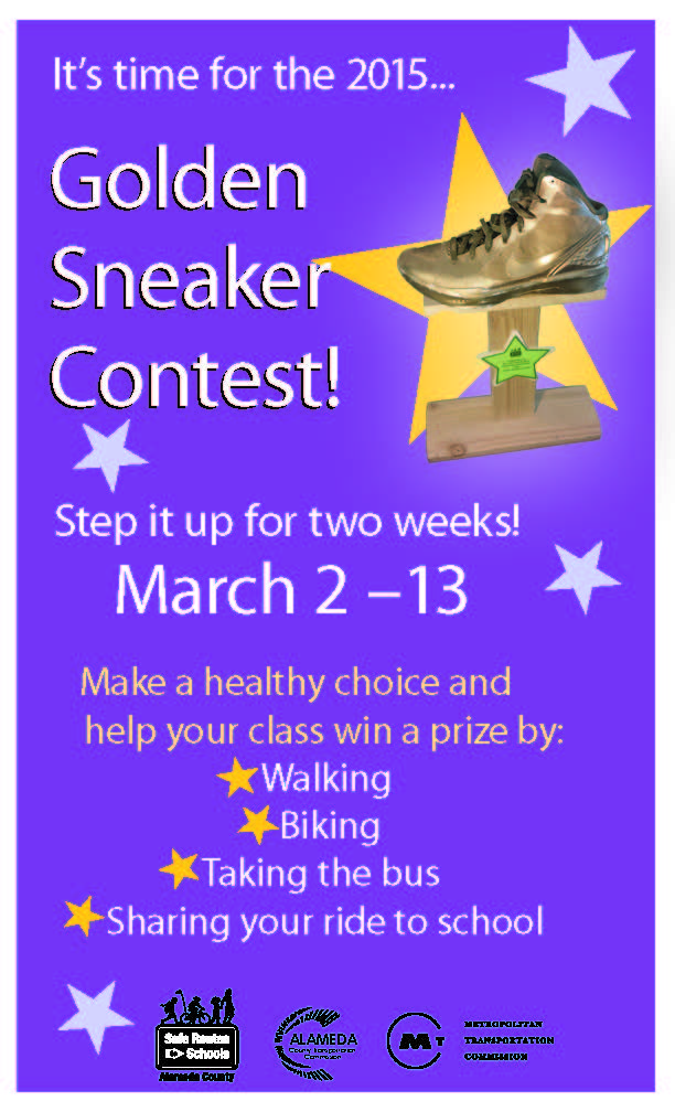 Golden Sneaker Contest March 2-13 - Alameda CTC